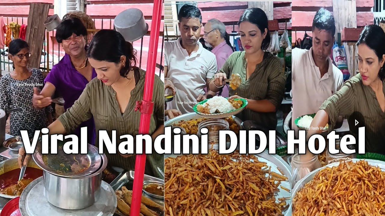 Viral Nandini didi hotel || Kolkata famous Nandini didi hotel || youtube famous viral Nandini ...