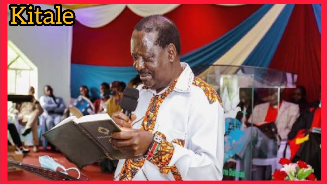 #live RAILA ODINGA IN CHURCH KITALE TRANS NZOIA PRAYING FOR RUTO AND ...