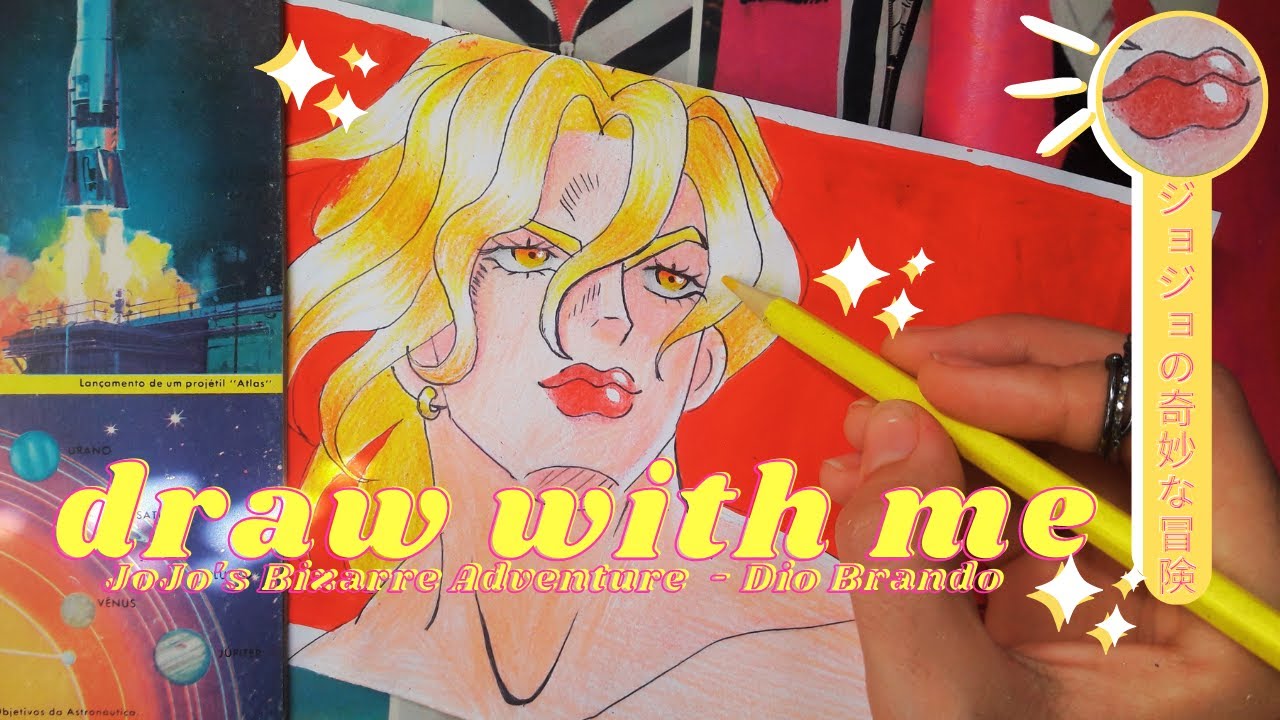 🧛 Drawing Dio Brando - Jojo's Bizarre Adventure | Desenhando Dio - ジョジョ ...