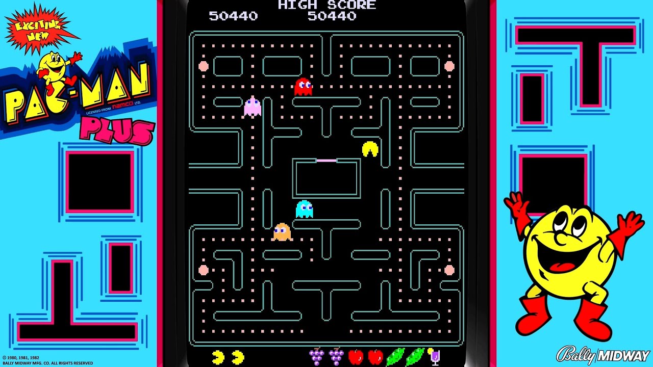 Pac-Man Plus Speed Hack Arcade - YouTube