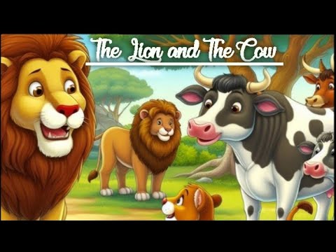 The lion and The Cow Mora story for kid's in english #power of the ...