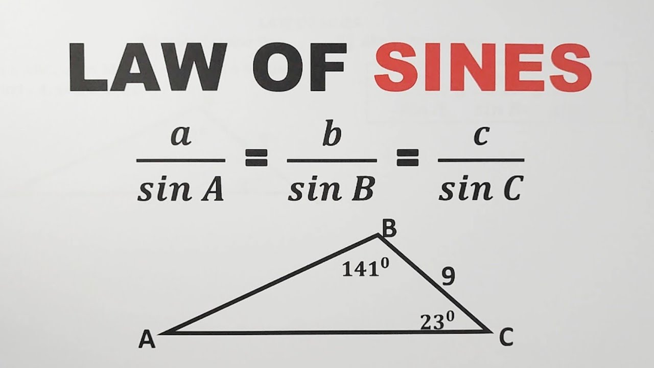 Law Of Sines Solving Oblique Triangle YouTube