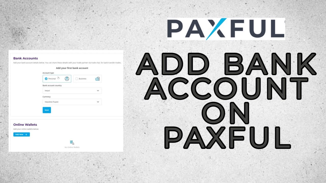How to Add Bank Account on Paxful || Bank Account on Paxful Wallet ...