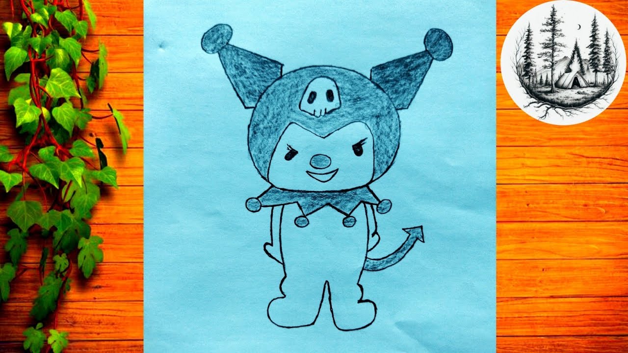 How To Draw Kuromi Picture Easy Pencil Drawing|| Easy Step By Step ...