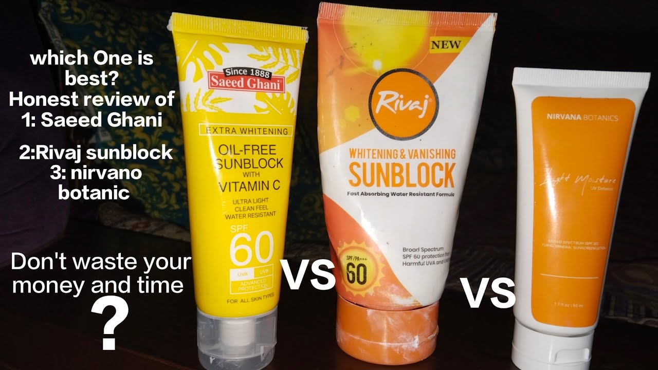 Rivaj sunblock Saeed Ghani sunblock nirvana botanic||Honest review|| ️🔥 ...