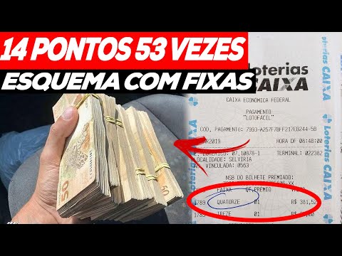 Esquema Com Dezenas Fixas que Acertou 14 PONTOS 53 Vezes em 2020 (BASTA COPIAR)