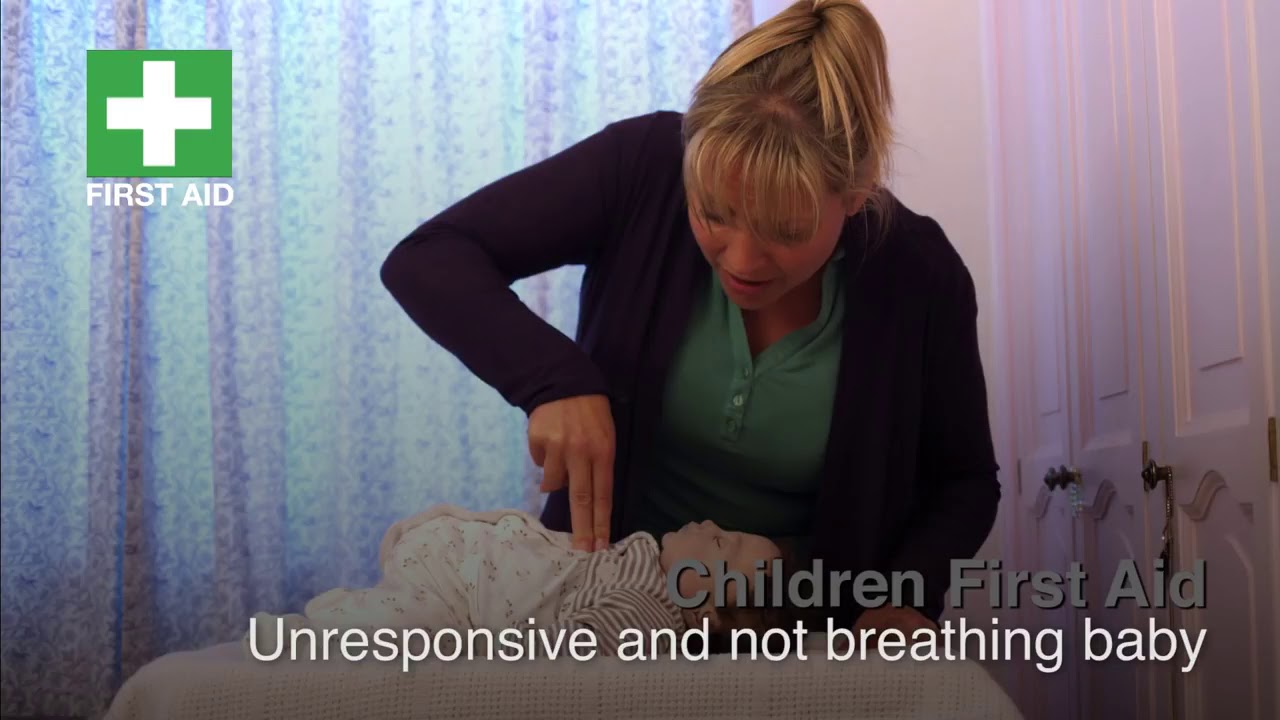 Child First Aid - Unresponsive and not Breathing baby - YouTube