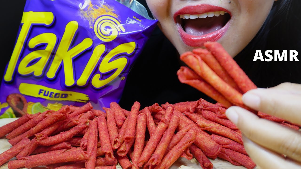 ASMR EATING TAKIS FUEGO | CRUNCHY EATING SOUND | NO TALKING MUKBANG ...