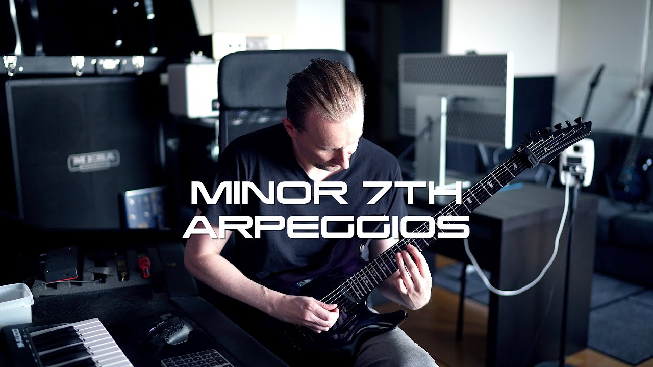 Wintersun Jari Plays Minor 7th Arpeggios With Aristides Guitar - YouTube