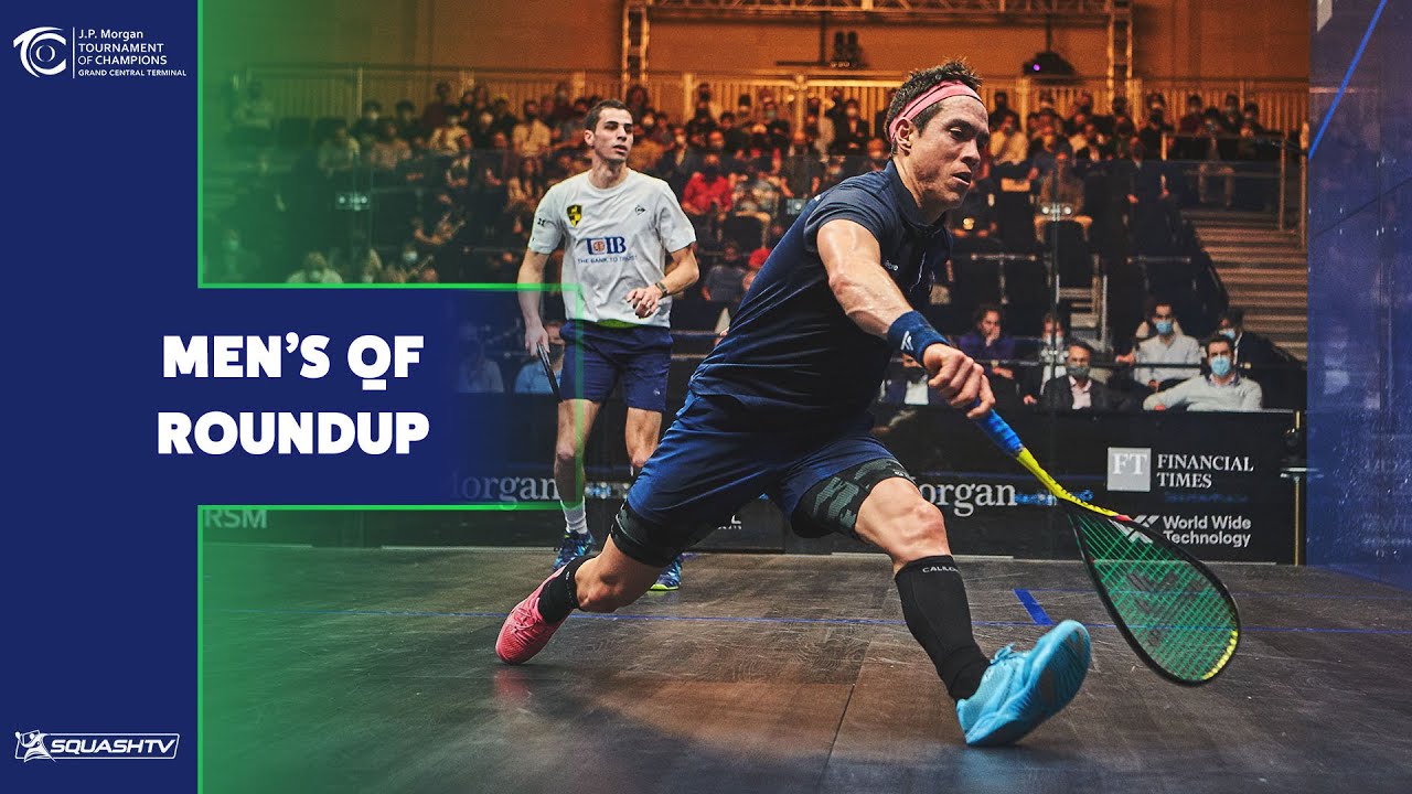 Squash: JP Morgan Tournament of Champions 2022 - Men's QF Roundup - YouTube
