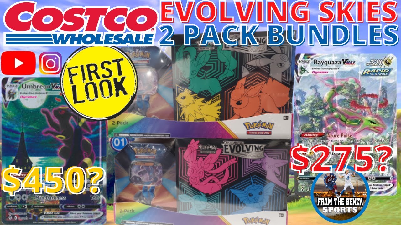 FIRST LOOK - Costco Evolving Skies 2 Pack Bundle Opening - Let's hit ...