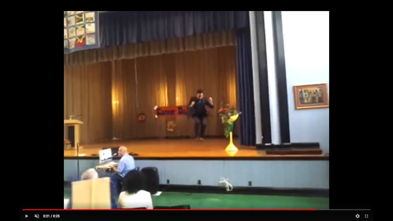 Doing a Front Flip for the Kids at PS 268 for Career Day - YouTube