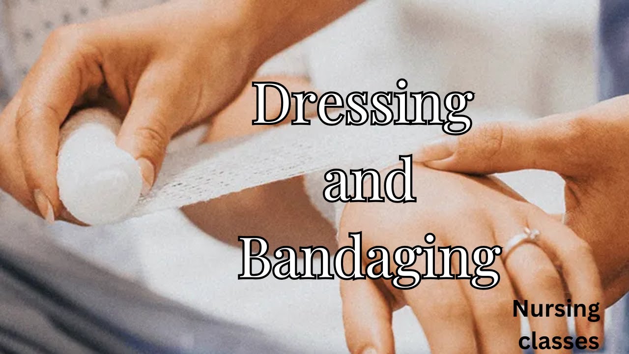 Dressing and bandaging | how to use roller bandage | spiral reverse ...