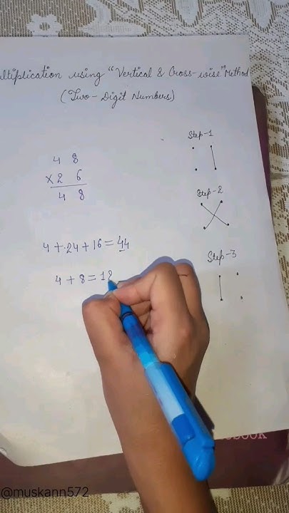 Multiplication Using Vertical and Crosswise Method (Two Digit Numbers )/Vedic Maths - YouTube