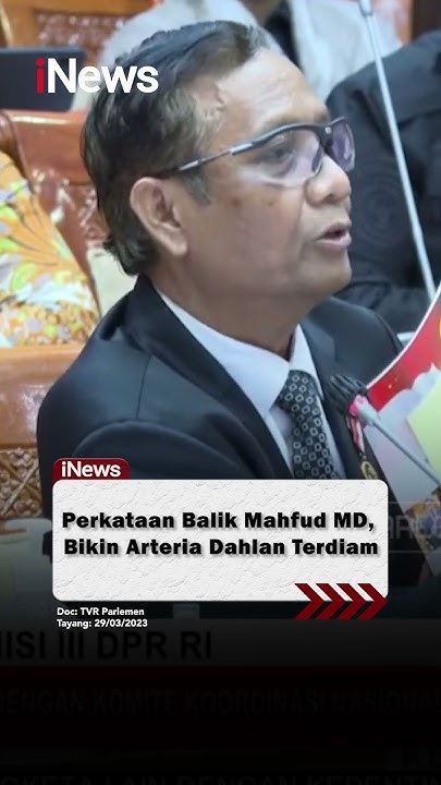 Perkataan Balik Mahfud MD, Bikin Arteria Dahlan Terdiam #shorts - YouTube