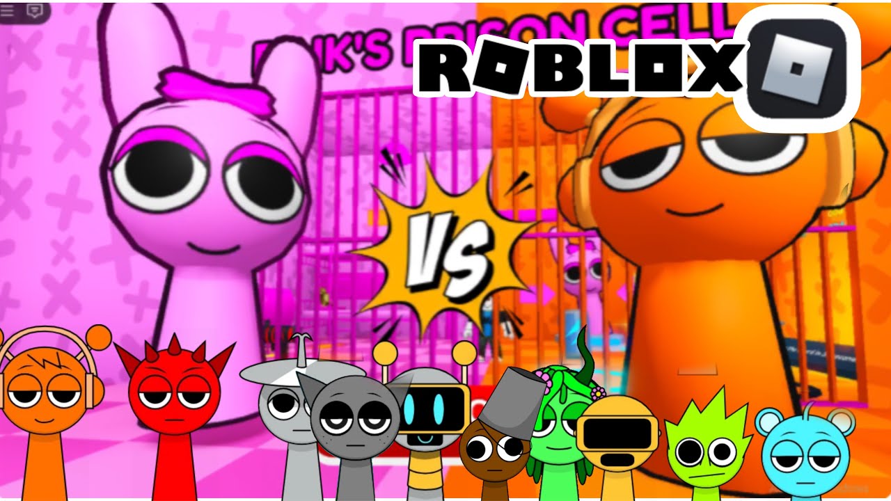 Pink VS Orange Sprunkis / Pink sprunki / Purple Sprunki / Orange ...