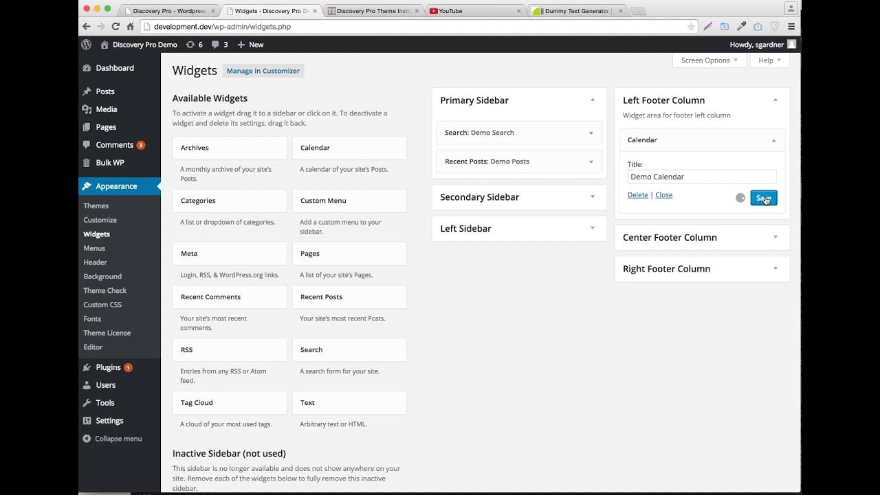 Discovery Pro Widgets - YouTube