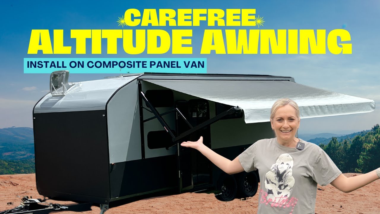 Carefree Altitude Awning Install on a Composite Panel Caravan - YouTube