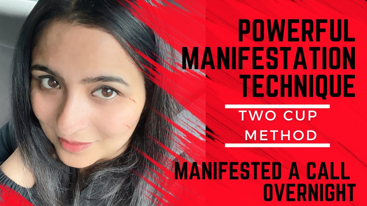 The Two Cup Method | Manifest Your Desires in 24 Hours | Water ...