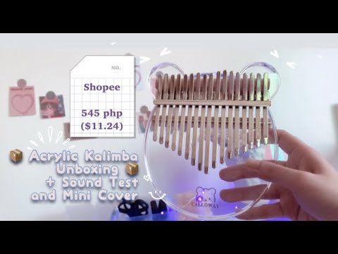 Affordable Acrylic Kalimba Unboxing | Kimi Kalimba Dupe + Sound Test ...