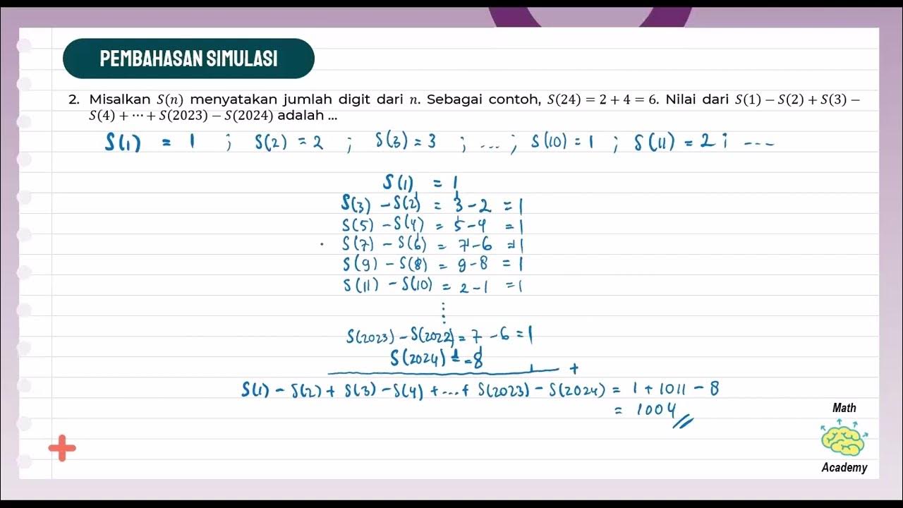 Pembahasan Tryout OSK Matematika SMA 2023 | Math Academy - YouTube