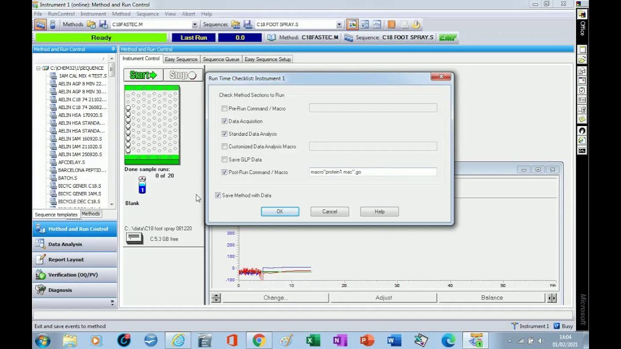 Agilent 1100 start up with ChemStation (Editing method and sequence files) - YouTube