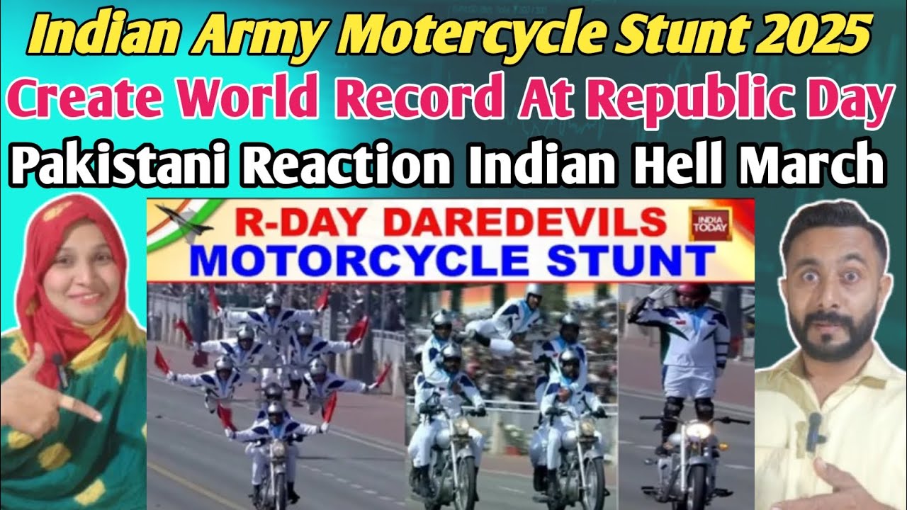 Pakistani Reaction On Indian hell March 2025 | Indian Army Motercycle ...