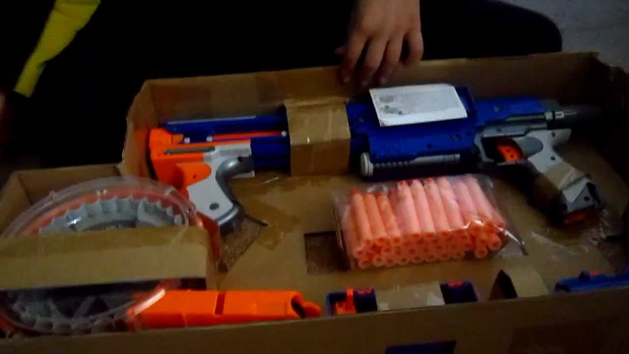 Nerf n strike!!!Greek unboxing raider cs-35 - YouTube