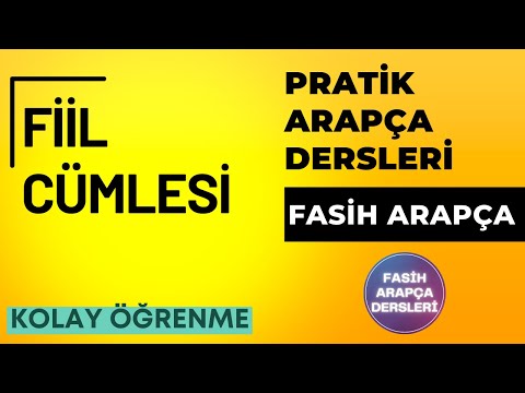 FİİL CÜMLESİ FASİH ARAPÇA 8.DERS