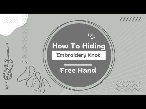 Embroidery Knot Hiding Trick for Beginners | Neat Back Side Finish