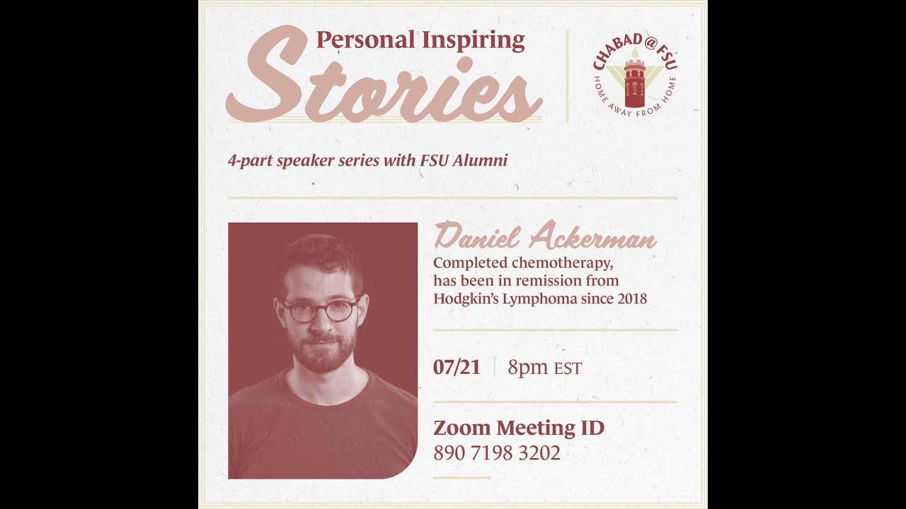 Personal Inspiring Stories Pt. 1 - Daniel Ackerman - YouTube