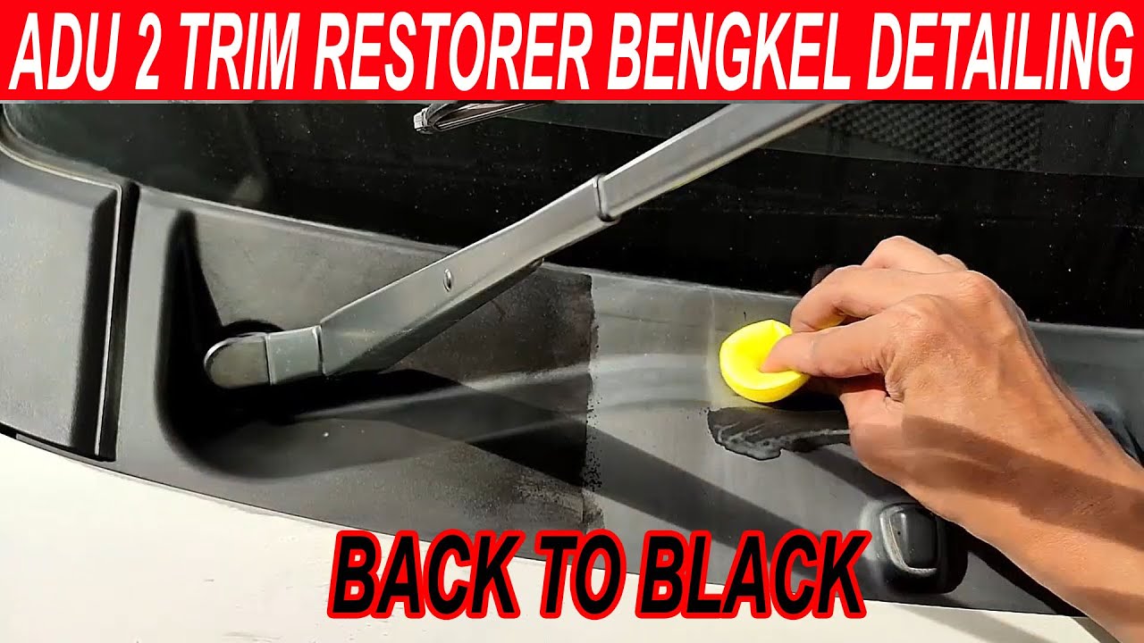 Cara menghitamkan kembali trim pada mobil - YouTube
