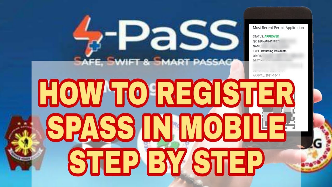 SPASS | HOW TO REGISTRE SPASS IN MOBILE STEP BY STEP | PAANO KUMUHA NG ...