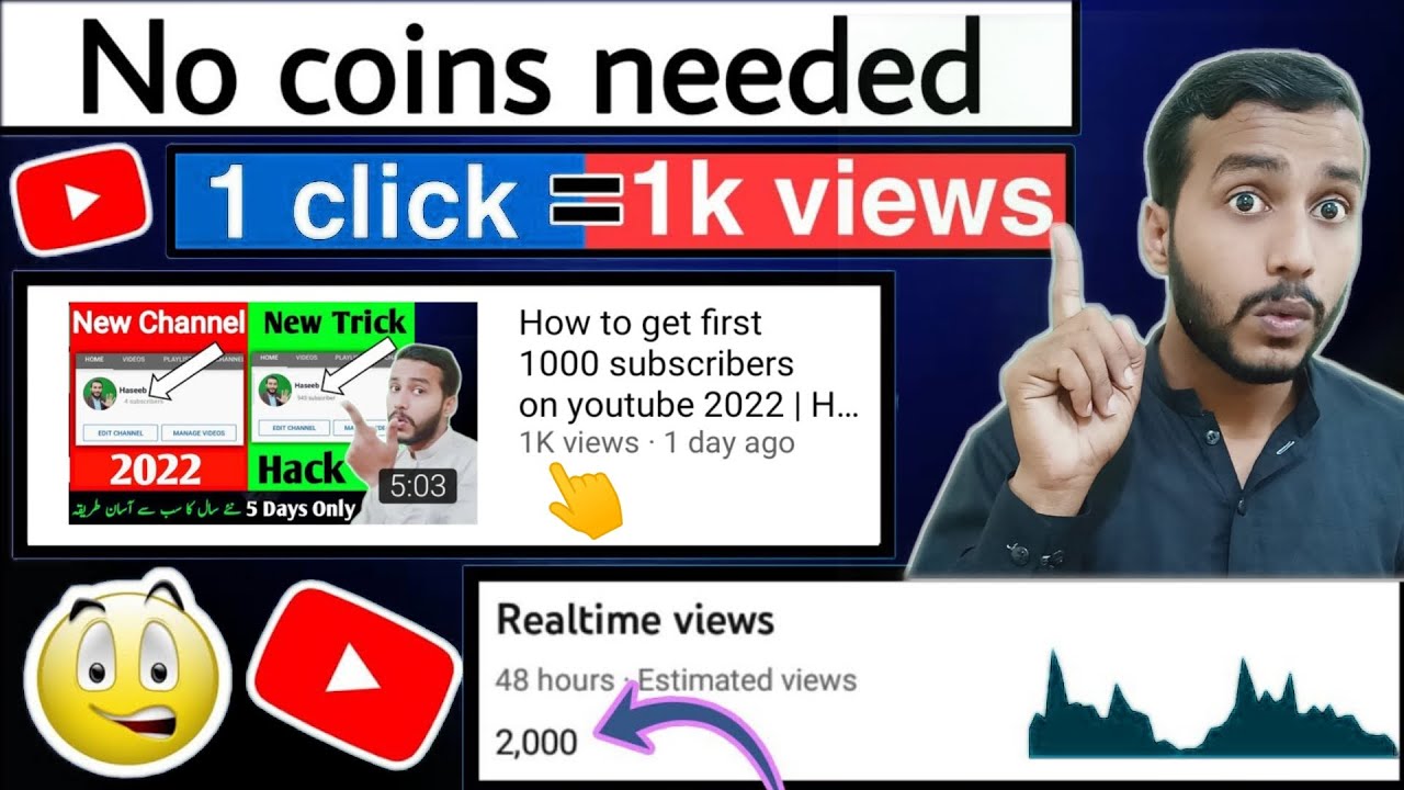 Get 1K Free Views 🤓 | How to Get More Views on YouTube Fast | YouTube ...