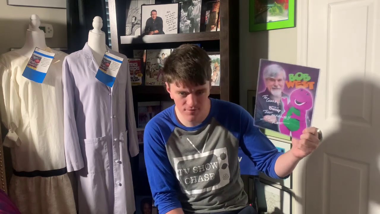 Bob west voice of Barney the dinosaur autograph unboxing - YouTube