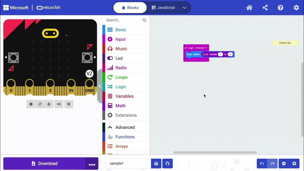 MicroBit Tutorial: Dice - YouTube