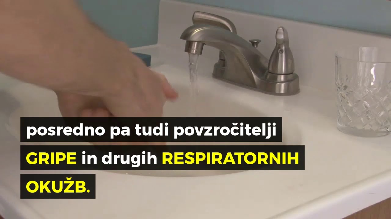 Umivanje rok je ključno za preprečevanje okužb - YouTube