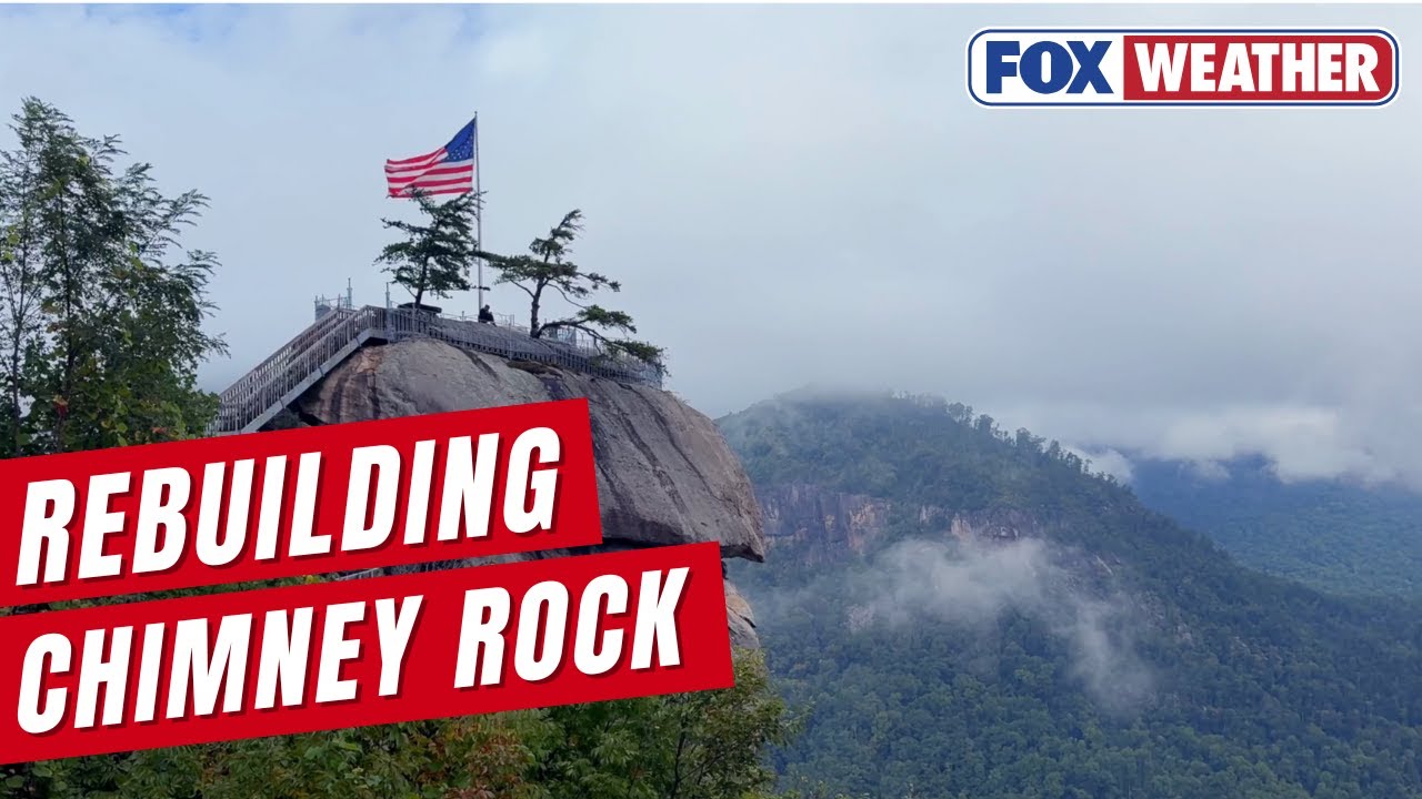 Chimney Rock Continues To Rebuild One Year After Hurricane Helene - YouTube