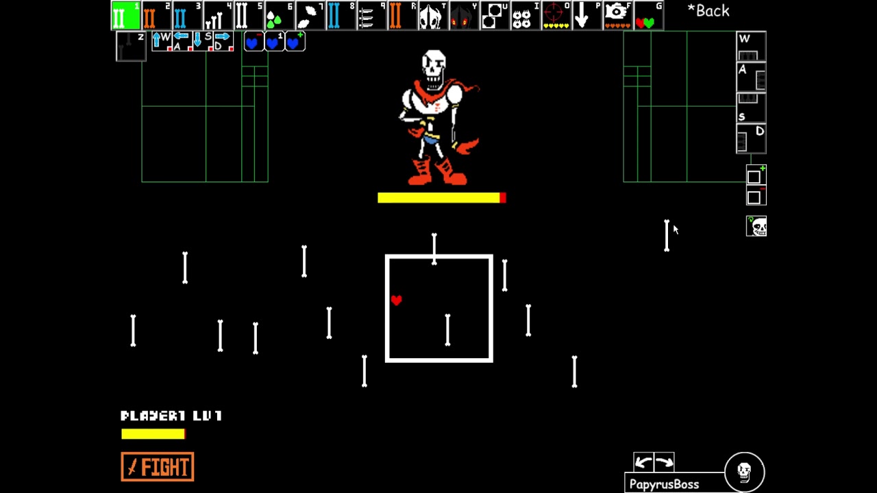 Papyrus boss fight ultimate part1 - YouTube