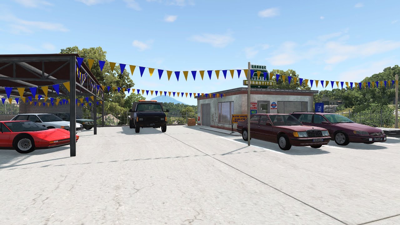 BeamNG || CAR DEALERSHIP - Picking up a VW Golf 1 with a Tow Truck ...