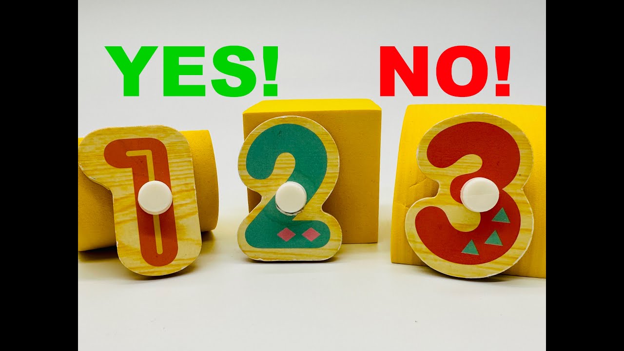 Wooden puzzle | Learning numbers 1-15| Yes/No | Educational video for ...