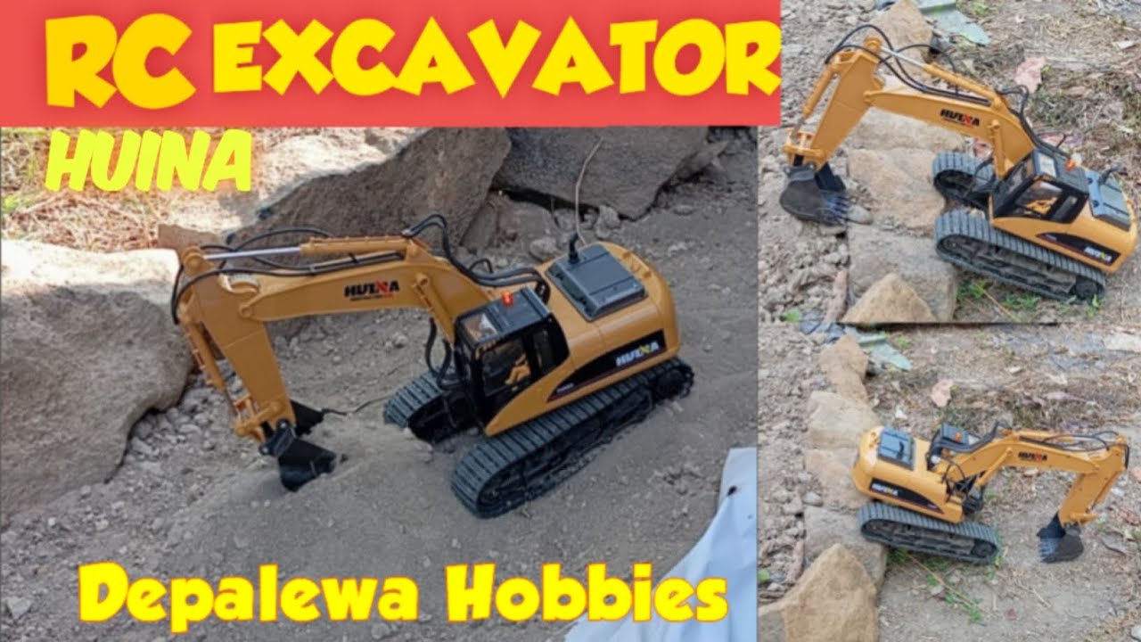 RC EXCAVATOR | ROAD CONSTRUCTION PROCESS | SPREADING PILES. - YouTube
