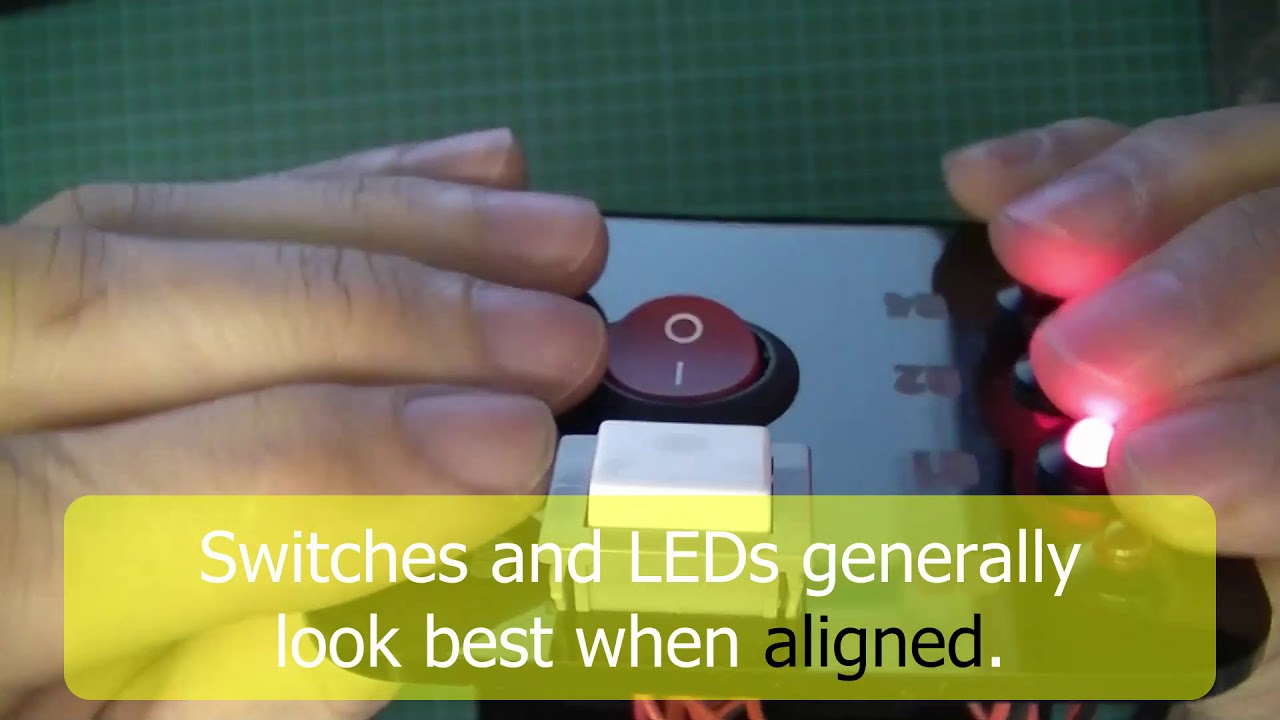 Rectangular switch panel cutout in Techsoft 2D Design - YouTube