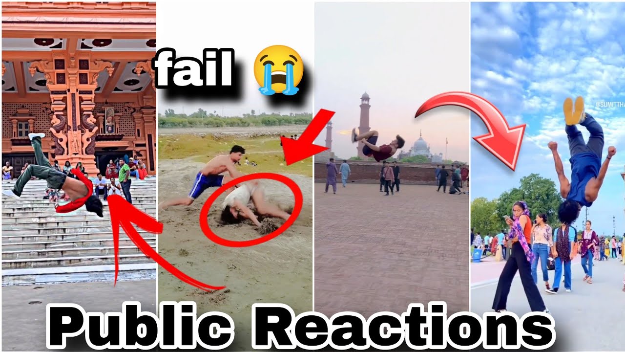 Flip's In Public 😱 | Stunt's In Public Reactions 😱 | Girl's Reactions 🔥 ...