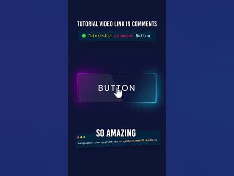 Futuristic CSS Animated Button #shorts - YouTube