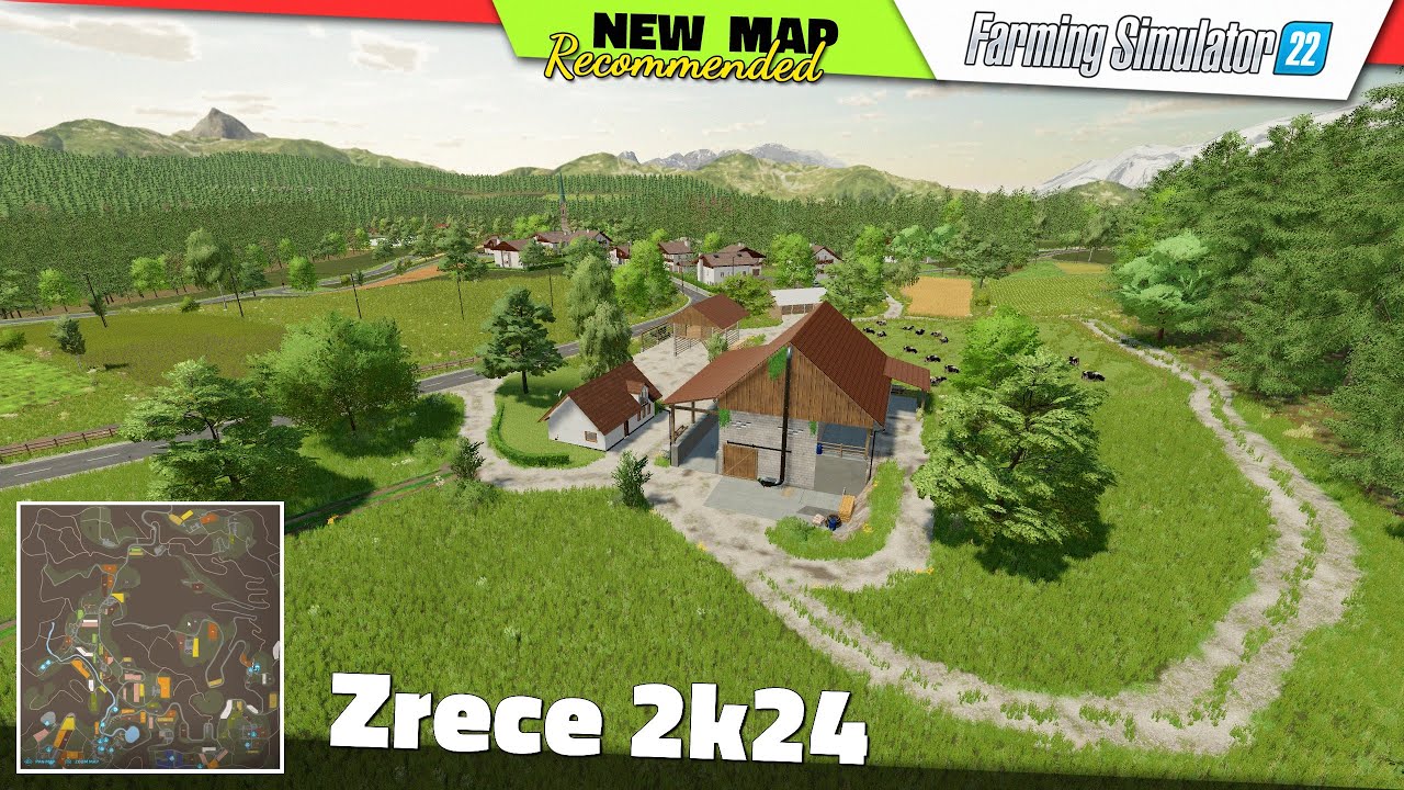 FS22 | NEW MAP "Zrece 2k24" - Farming Simulator 22 New Map Review 2K60 ...