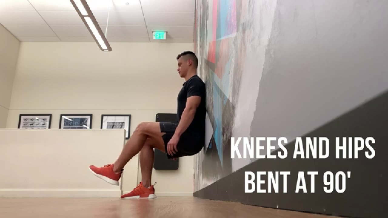 Single Leg Wall Sit - YouTube