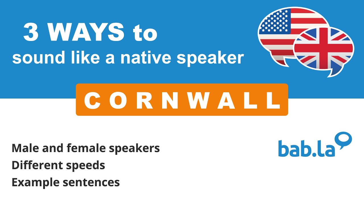 CORNWALL pronunciation | Improve your language with bab.la - YouTube