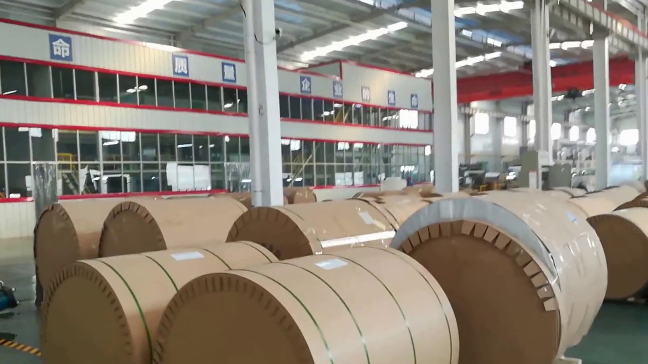Aluminum composite panel factory video - YouTube