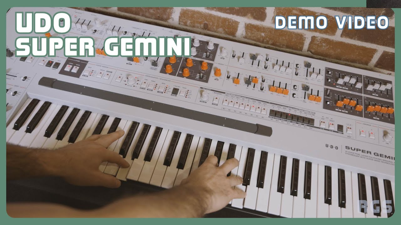 Udo Super Gemini Digital/Analog Synthesizer | Demo Video | Presets & Arpeggiator | Retro Gear ...